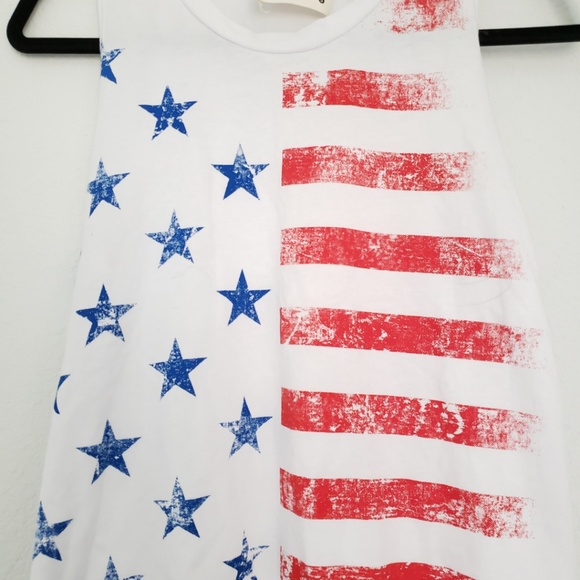 American Rebel | Tops | American Rebel Flag Raw Hem Crop Top | Poshmark